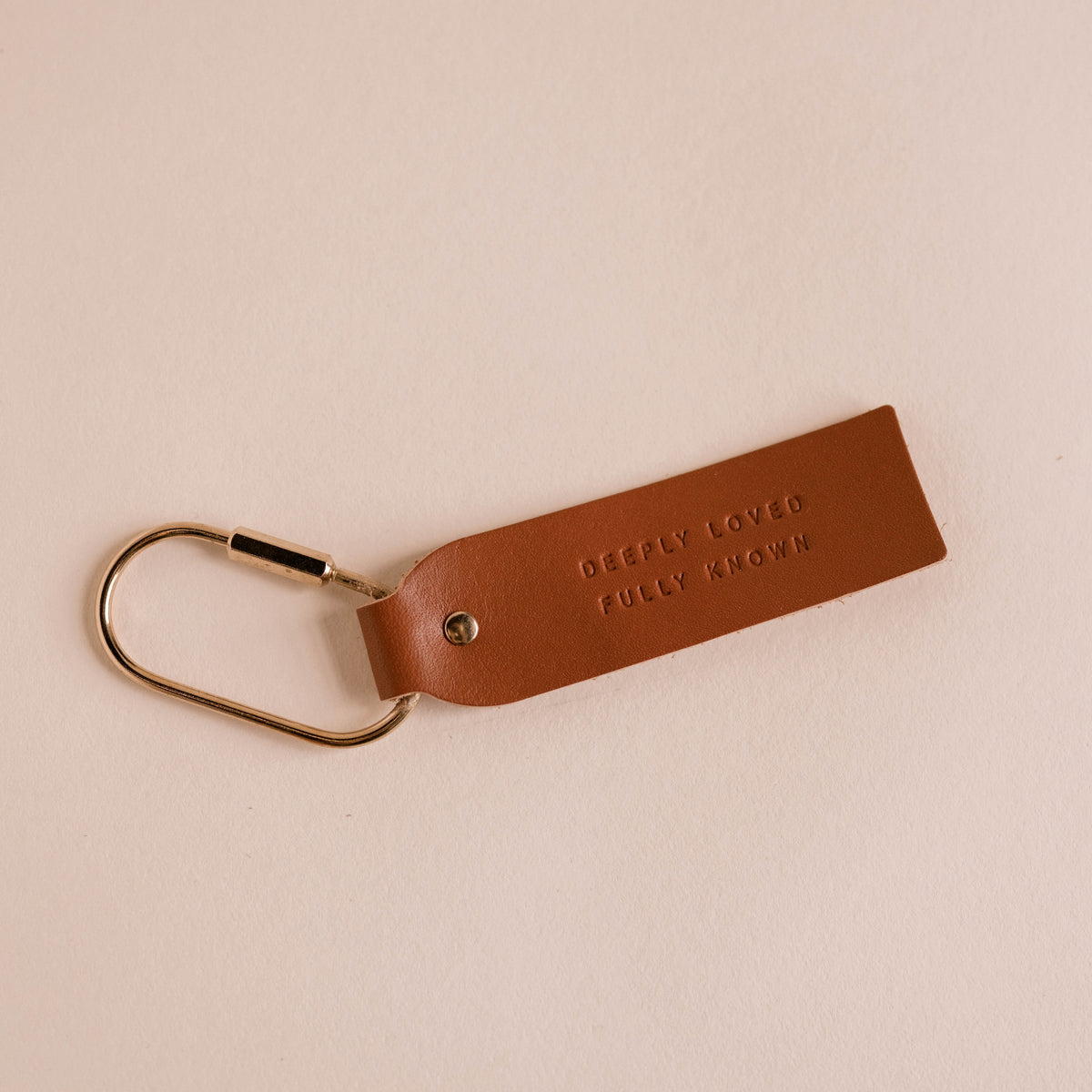 Deeply Loved Fully Known Camel Key Fob – Dear Heart