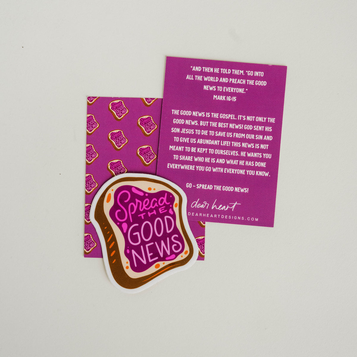 Spread the Good News Sticker – Dear Heart