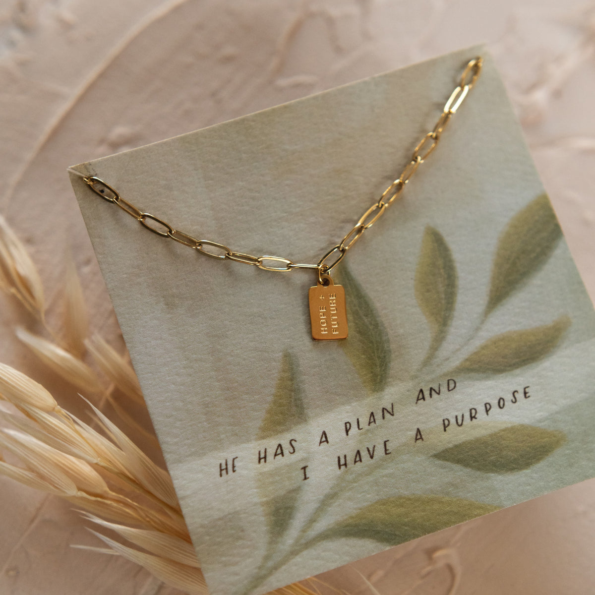 Hope + Future Tag Necklace – Dear Heart